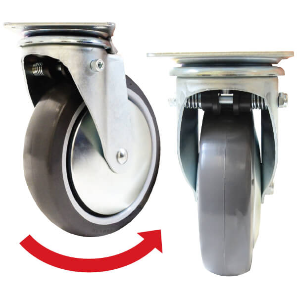 Self-aligning castor frame - Richmond Rolling Solutions NZ