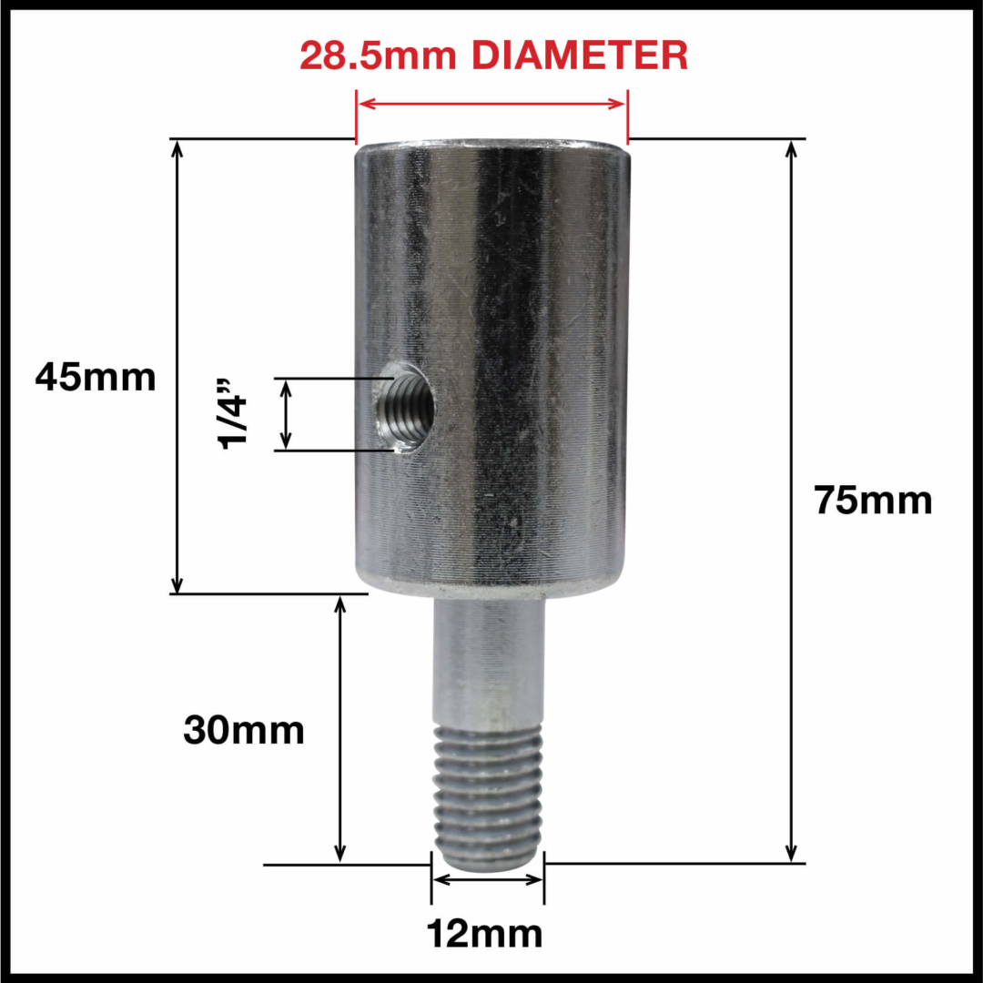 Solid Metal Pintle Parts For 28.5mm ID Round Tube (063PINTLE-P9 ...