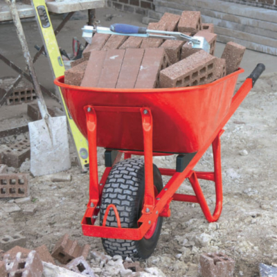 HD Steel Tray Wheelbarrow Wide Pneumatic Plastic Wheel (WBR302 ...