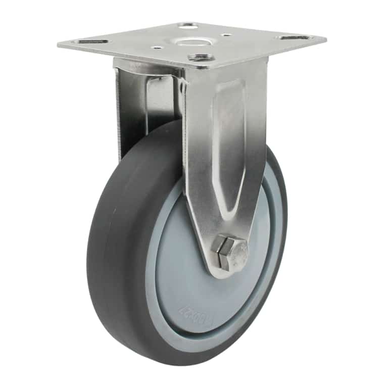 100mm Rubber Wheel 70kg Capacity Stainless Steel Castor (R4725 ...