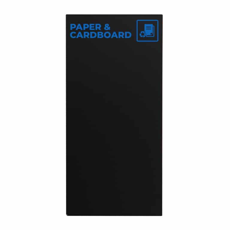 Waste Recycling Station Bin – Blue Lid – Paper & Cardboard Recycling ...